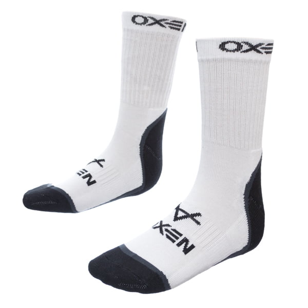 Oxen White Sports Socks - Elite Pro Sports